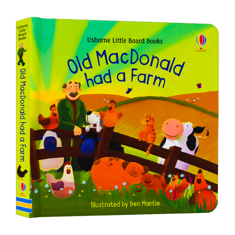 英文原版 Little Board Books Old Macdonald Had a Farm 麦克唐纳爷爷的农场 纸板书 儿童英语经典童谣故事 英文版 进口英语书籍