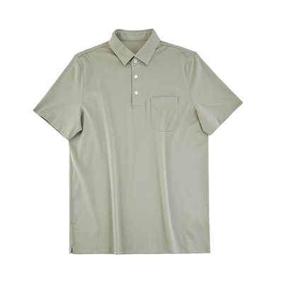 液氨PIMA棉珠地夏季男士翻领T恤