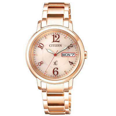 光动能西铁城女表指针商务时尚