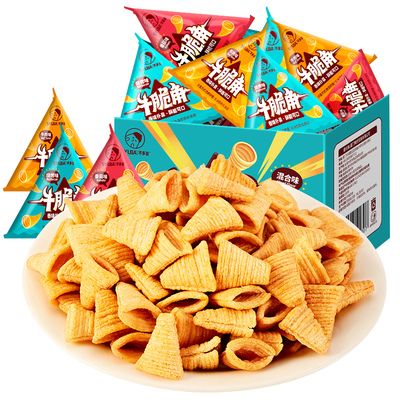 约104包不多言牛脆角妙脆角虎牙脆尖三角酥海底怀旧捞零食小包装