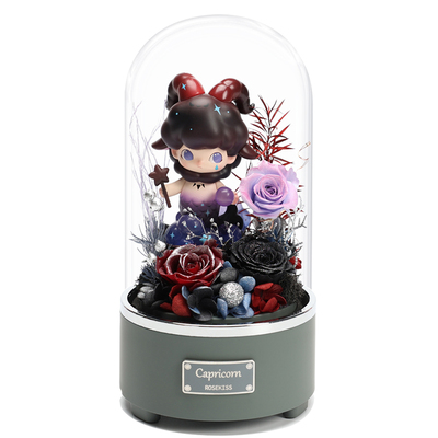 正版星座玫瑰永生花礼盒送女友