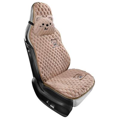 婉唐长毛绒保暖冬季加热汽车坐垫