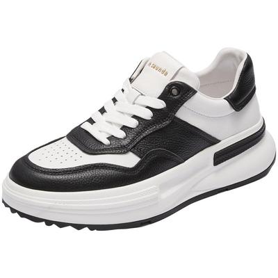 莱尔斯丹休闲鞋情侣款熊猫鞋