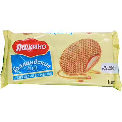 俄罗斯进口90g袋装蜂蜜拉丝饼干