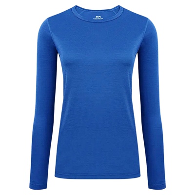 灰壳100%美利奴羊毛速干衣女长袖