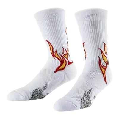 furry福瑞中筒春秋冬毛巾底白袜