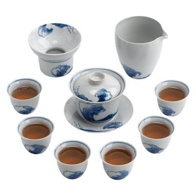 南山先生听海手绘风小号功夫茶具