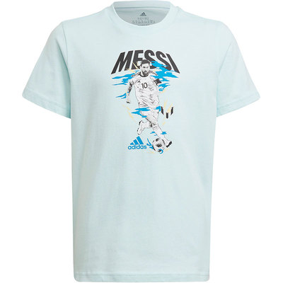 Adidas/阿迪达斯正品当季新款大童运舒适足球短袖T恤HG1983