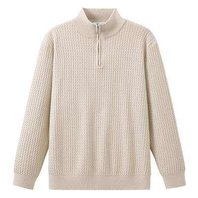 贵人鸟半拉链毛衣男女款秋冬季