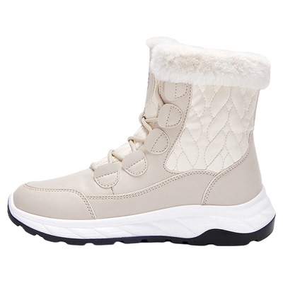 回力东北雪地靴女款保暖防水棉鞋