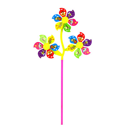 新款三朵网红卡通拍照道具风车