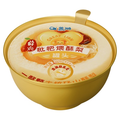 水果罐头吊梨汤银耳羹即食小金碗