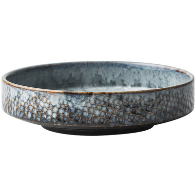 创意陶瓷碗大理石纹碗黑白汤碗