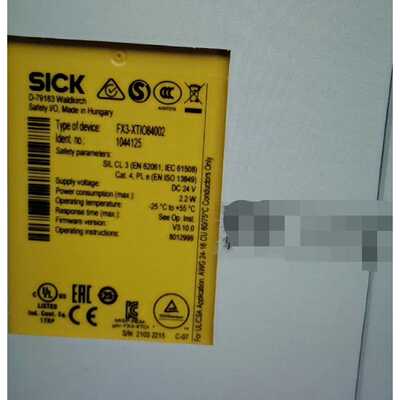 SickFX3XTIO84002西克全新安全输入输出模