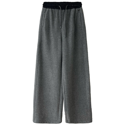 加厚加绒显瘦垂感休闲裤女秋冬