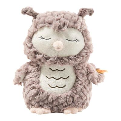 Steiff德国史戴芙宝宝安抚猫头鹰毛绒玩具陪伴睡觉玩偶生日礼物