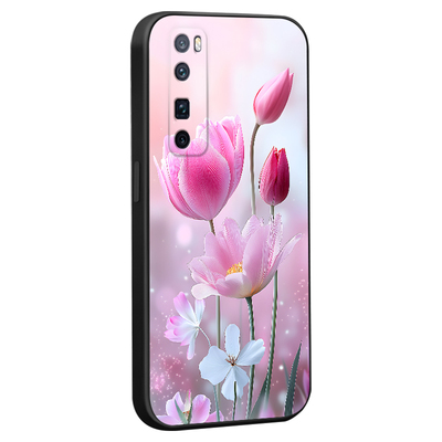 luckrider适用于华为nova7pro手机壳JER-AN20仙女nv7pro硅胶N0va7pr0韩系novo七pro春日氛围感jer-an10花朵je