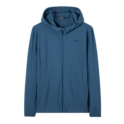 探路者连帽防晒衣男透气防紫外线