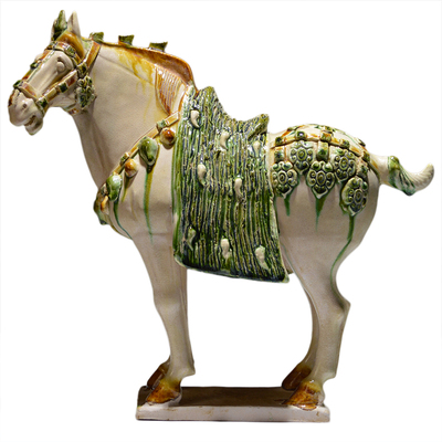 博物馆三花仿古风陶瓷收藏艺术品