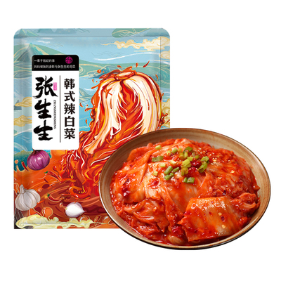 张生生辣白菜韩式80g*10袋泡菜朝鲜族延边咸菜下饭菜萝卜新鲜回购