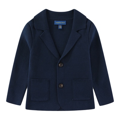 RL148男童小马标春秋针织厚款休闲外套 小西装时尚百搭