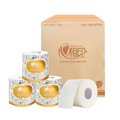 心相印三层加厚卷筒纸10提100卷