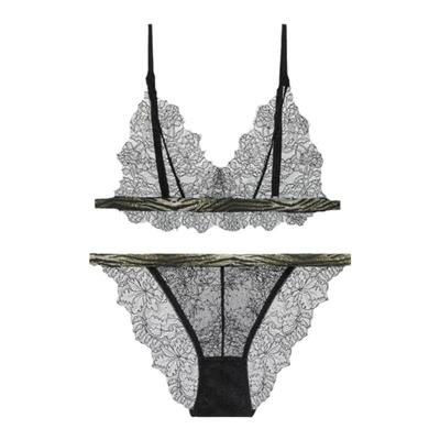 LazyDaisy法式风黑色蕾丝内衣