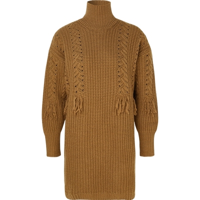 【折扣】Vanessa Bruno 女士流苏边饰混纺高领毛衣