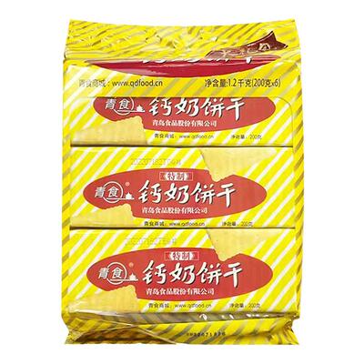 青食钙奶饼干特制钙奶精制饼干中老年硒锌儿童铁锌青岛特产饼干