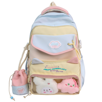 两件套书包女小学生三到六年级背包初中生高中生可爱小清新双肩包