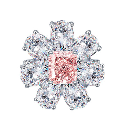 朱诺赫拉18k白金定制银镀金戒指