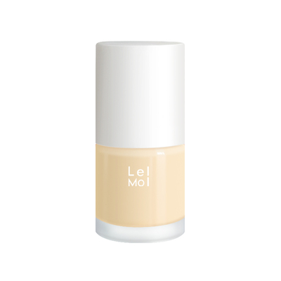 Lellmoll艻茉纯色指甲油2025新款奶黄色米白乳白色免烤快干持久脚