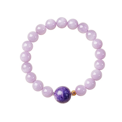 宫里上新天然正品紫锂辉手串