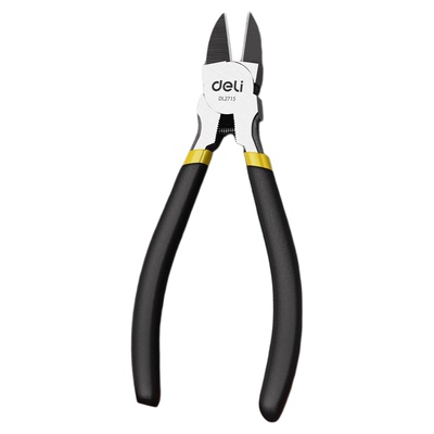 得力水口钳高硬度模型剪钳口水剪日本进口工艺斜嘴钳偏口斜口钳子