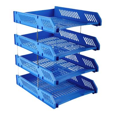 四层文件架金属支撑稳固耐用