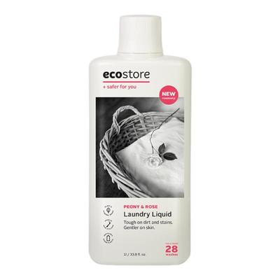 新西兰ecostore宜可诚牡丹玫瑰植护洗衣液洗衣持久留香洗衣液1L