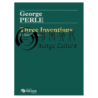 乔治 佩尔 巴松管创意曲 3首 Carl Fischer 费舍尔原版乐谱书 George Perle Three Inventions bassoon 11440131