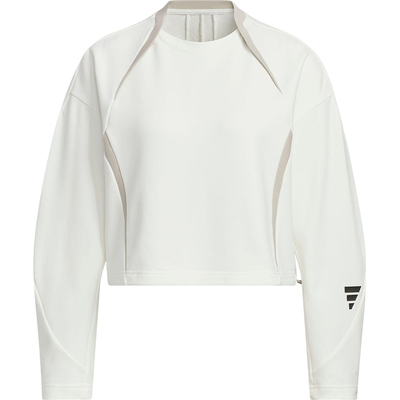 Adidas/阿迪达斯正品FUSTL W CREW女士短款休闲套头卫衣JM4274
