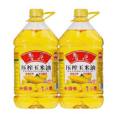 鲁花压榨5l×2厨房食用油玉米油