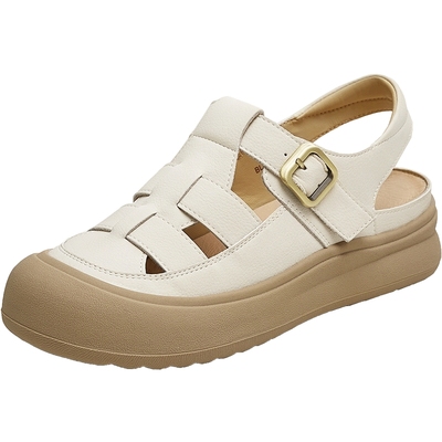 天美意2025新款商场同款百搭舒适出游通勤女罗马凉鞋BL201BA5