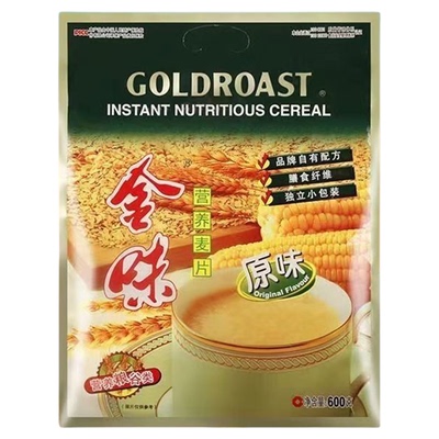 金味原味营养燕麦片600g早餐即食