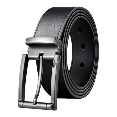 七匹狼男士针扣皮带真皮腰带正品