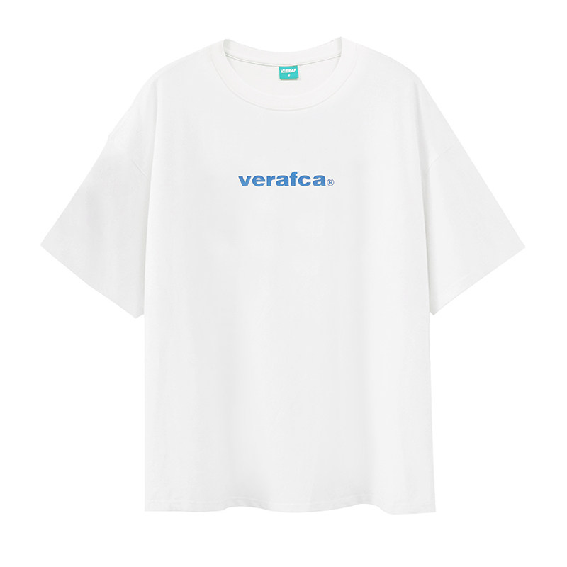 VERAF CA多色基础字母短袖男女夏季宽松潮流T恤休闲上衣情侣装_虎窝淘