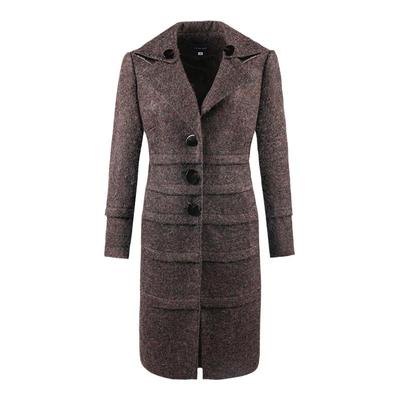 前中拼接折领风衣LF12210A