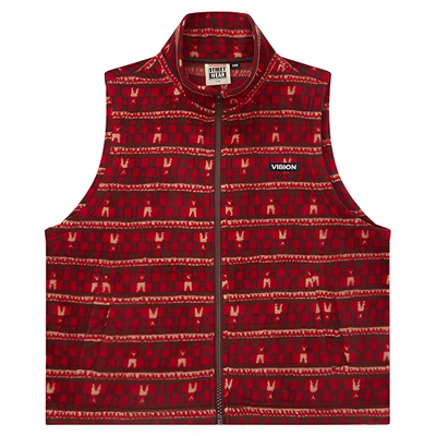 VISION KIDS 童装男女儿童新款美式保暖摇粒绒时尚宽松马甲外套