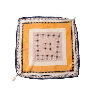 春秋夏季磁吸韩版女方形丝巾装饰