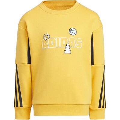 Adidas/阿迪达斯正品新款小童保暖圆领套头休闲卫衣IY5033