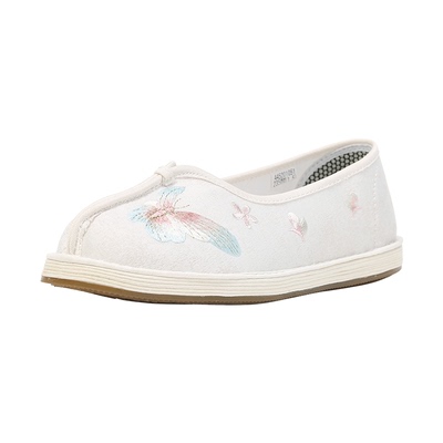 老美华蝶恋花夏季千层底布鞋女