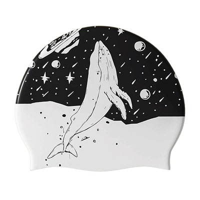 Nephele硅胶泳帽女士长发防水不勒头专业游泳帽时尚成人加大头围