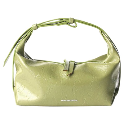 MASMARULEZ官方正品现货单肩法棍包时尚百搭斜挎包女包新月包绿色